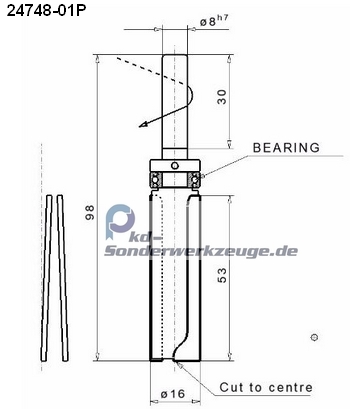 Diamantfräser mit Anlaufring - PKD Sonderwerkzeuge